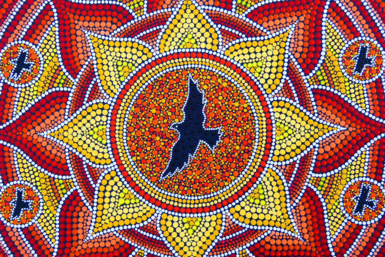Sun Mandala Painting Acrylic Original Painting Hand Painted Spiritual ...