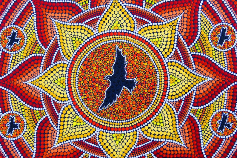Sun Mandala Painting Acrylic Original Painting Hand Painted Spiritual ...