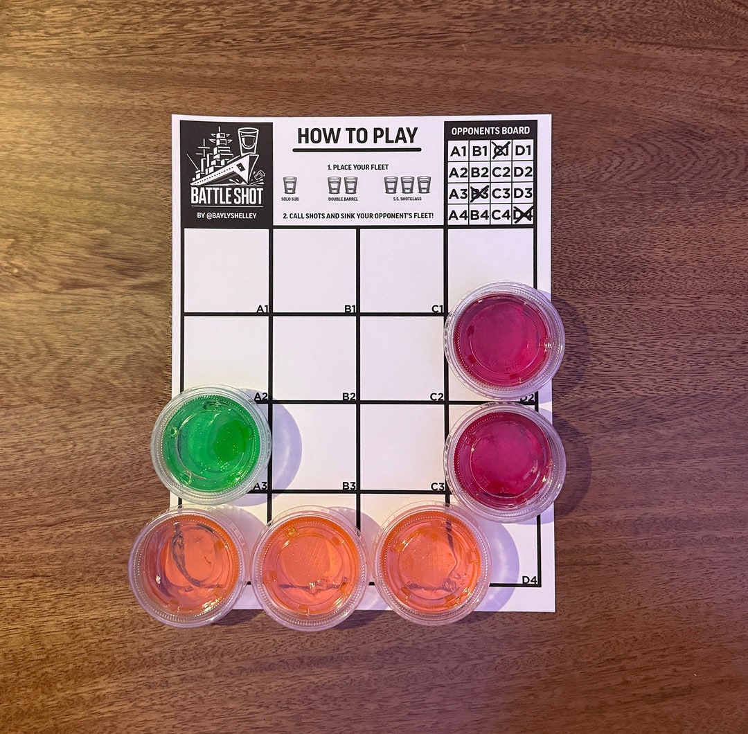 Battle Shot - Printable Party Game - Etsy