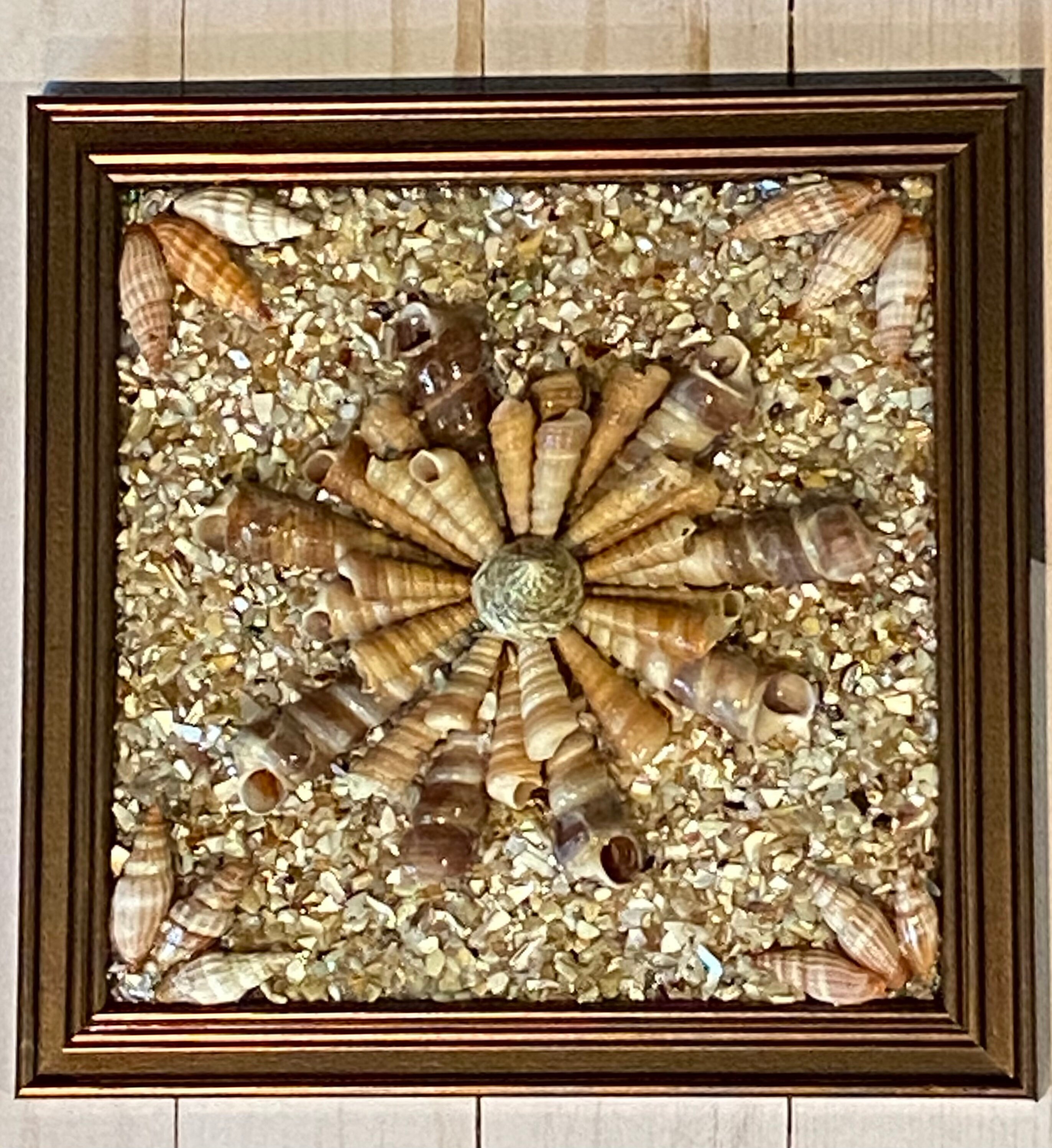 SET OF TWO Seashell Mosaic/Seashell Art/Window Art/Beach | Etsy