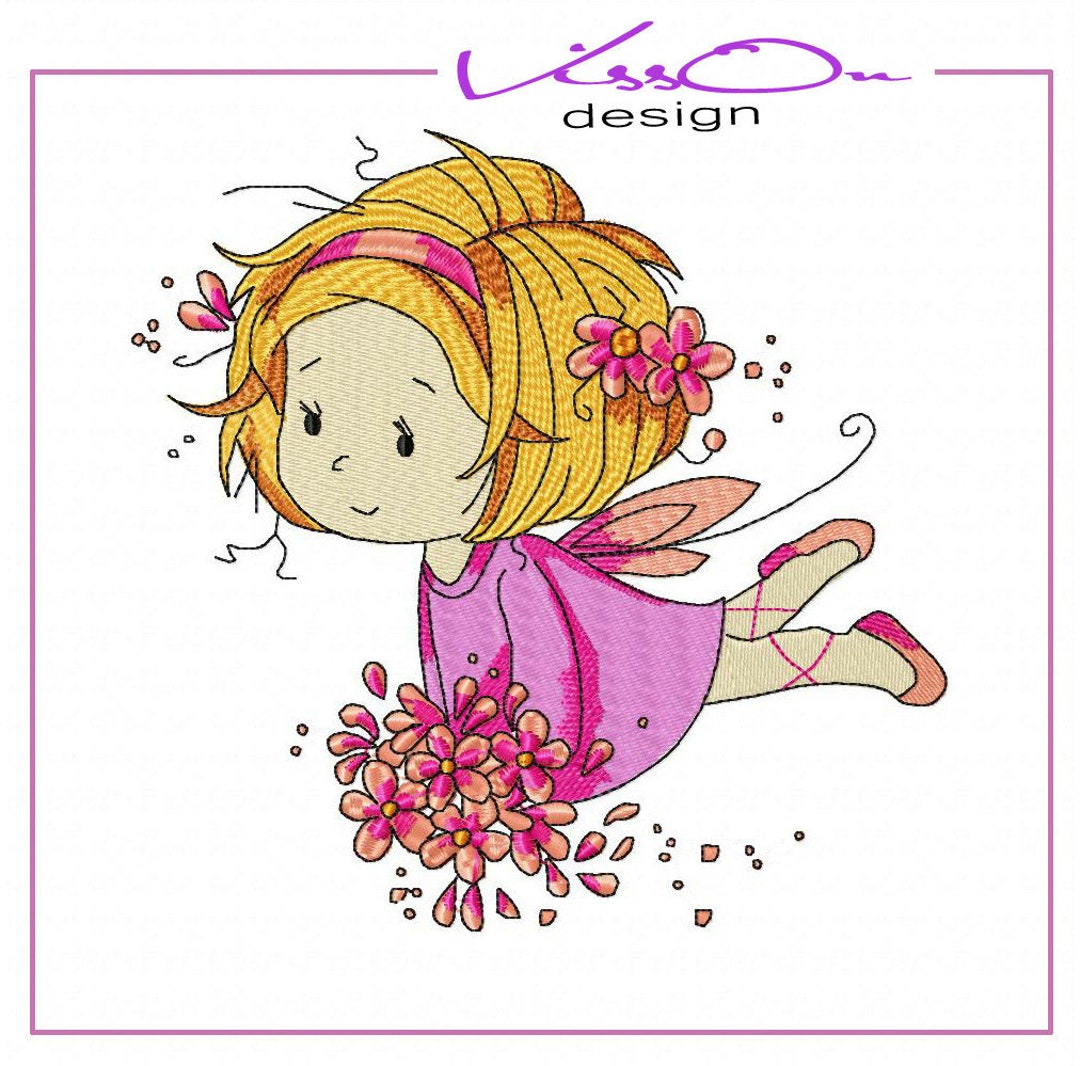 Fairy Embroidery Design - Etsy