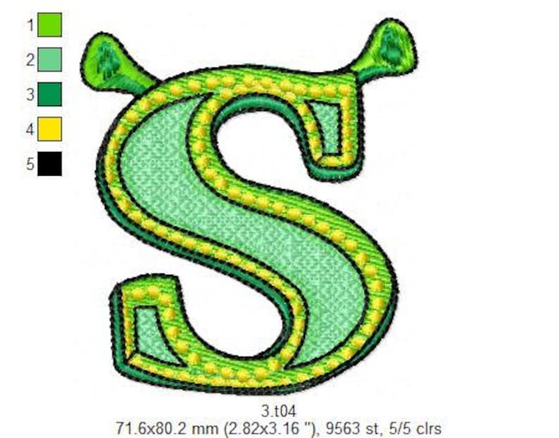 Shrek / Machine Embroidery Design / Embroidery - Etsy