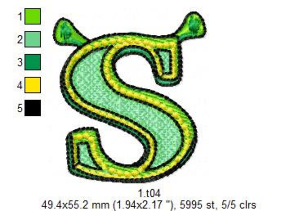 Shrek / Machine Embroidery Design / Embroidery - Etsy