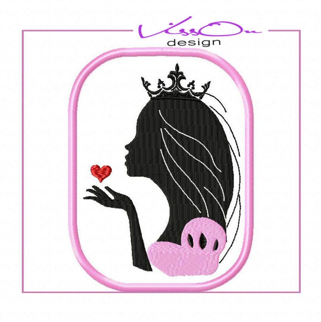 A Princess / Machine Embroidery Design / Embroidery / Princess - Etsy