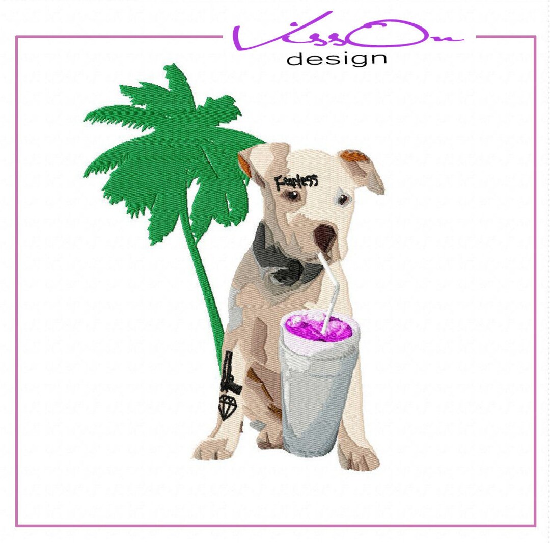 Dog Machine Embroidery Design - Etsy