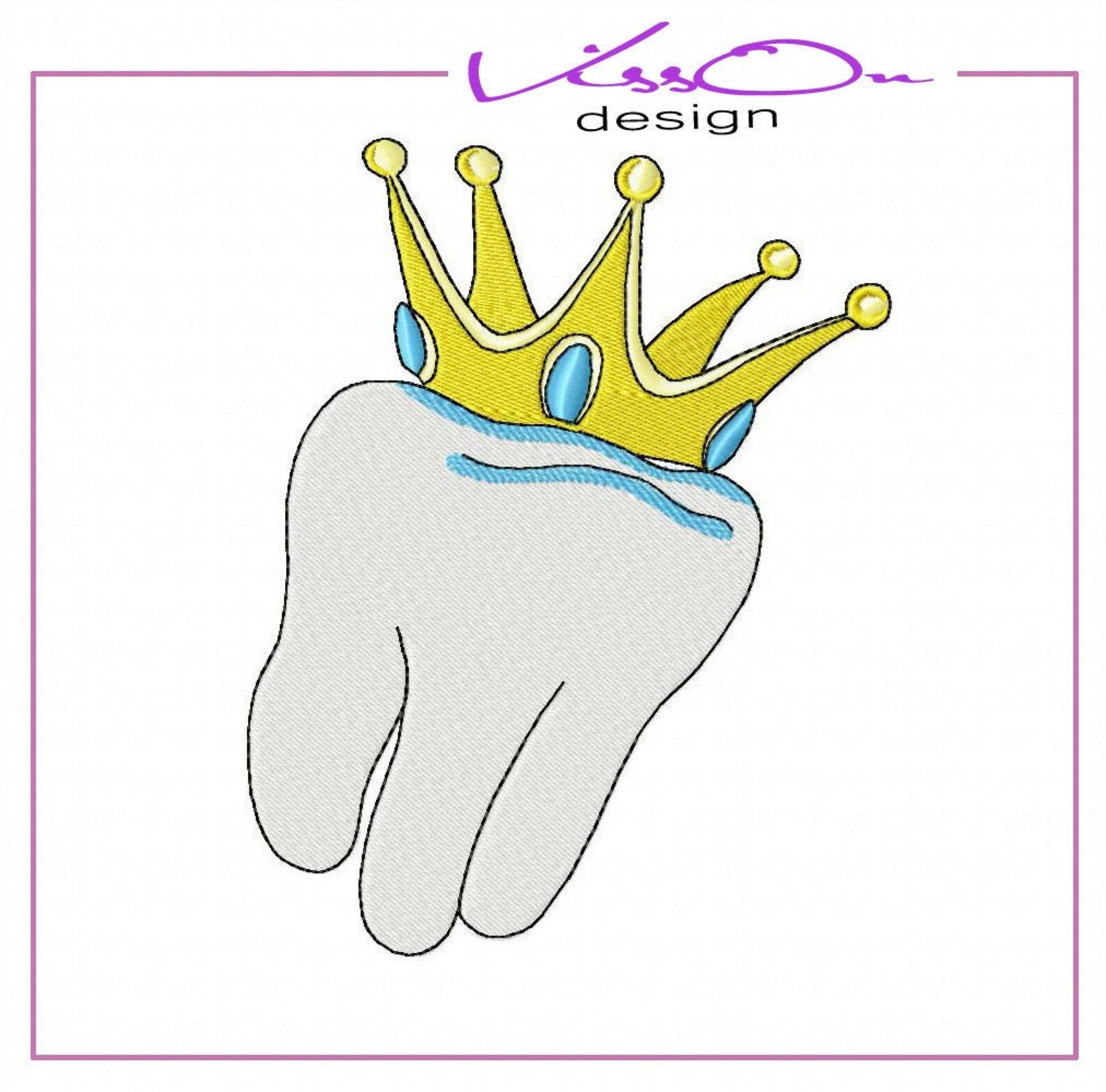 Tooth Machine Embroidery Design - Etsy