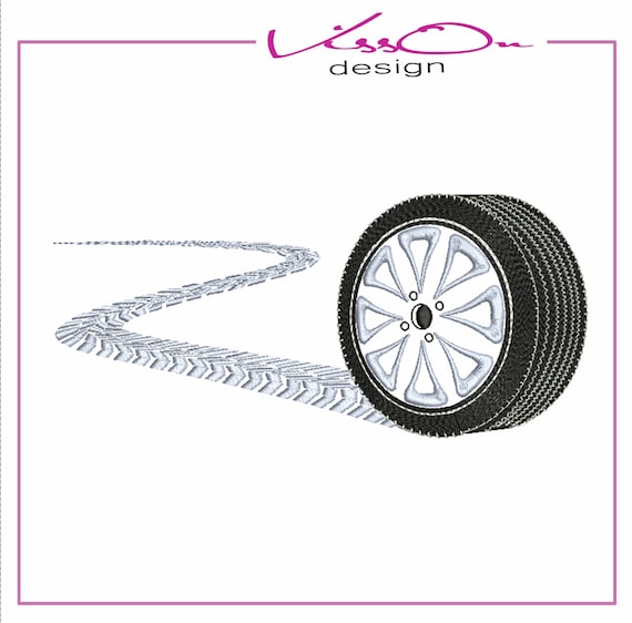 Wheel Embroidery Design | Etsy