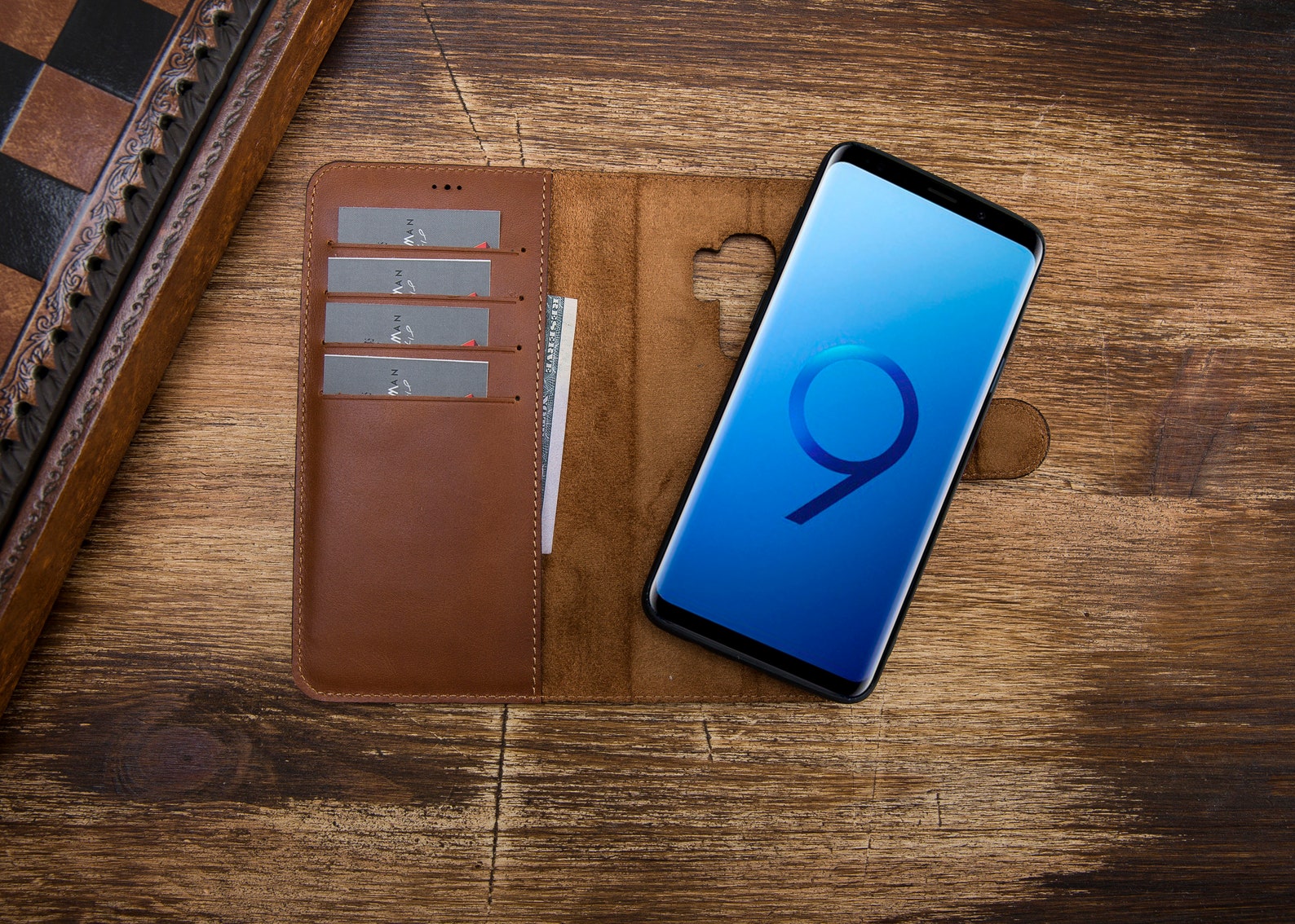 S9/S9 Plus Leather Case Galaxy S9 Leather CaseLeather | Etsy