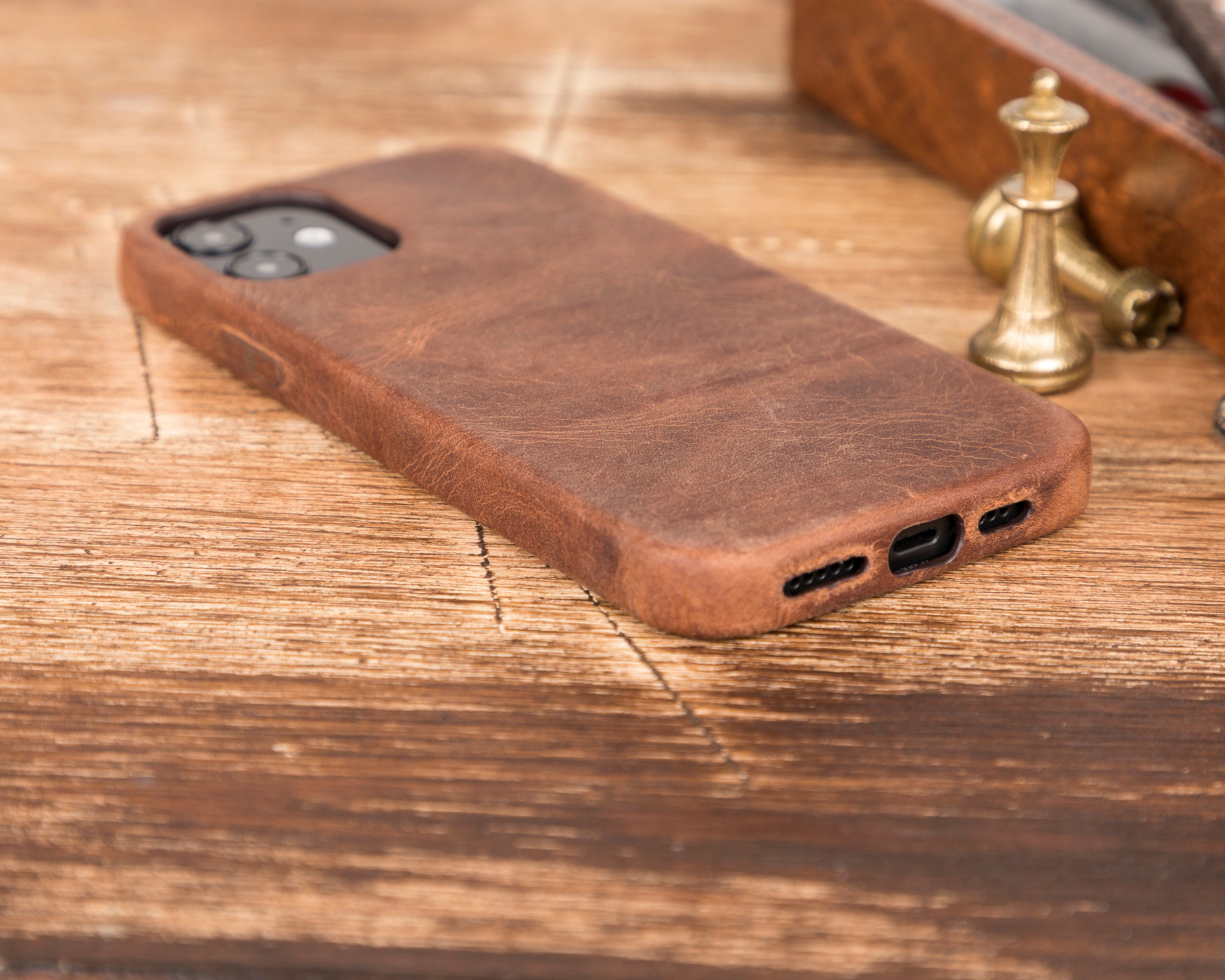 Iphone 12 Mini/12/pro/pro Max Leather Caseiphone 12 Handmade - Etsy
