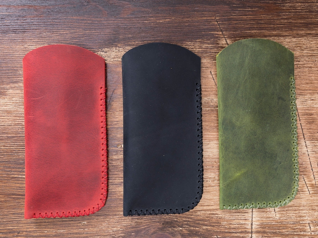 Handmade Leather Eyeglass Case,leather Eyeglass Case, Leather ...