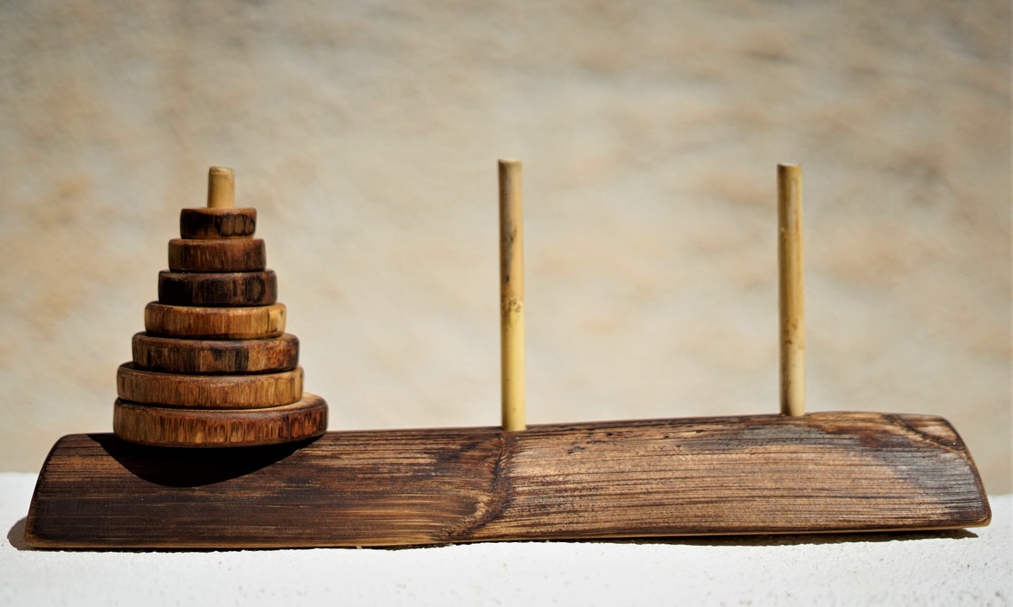 TOWER OF HANOI Board Game | Etsy