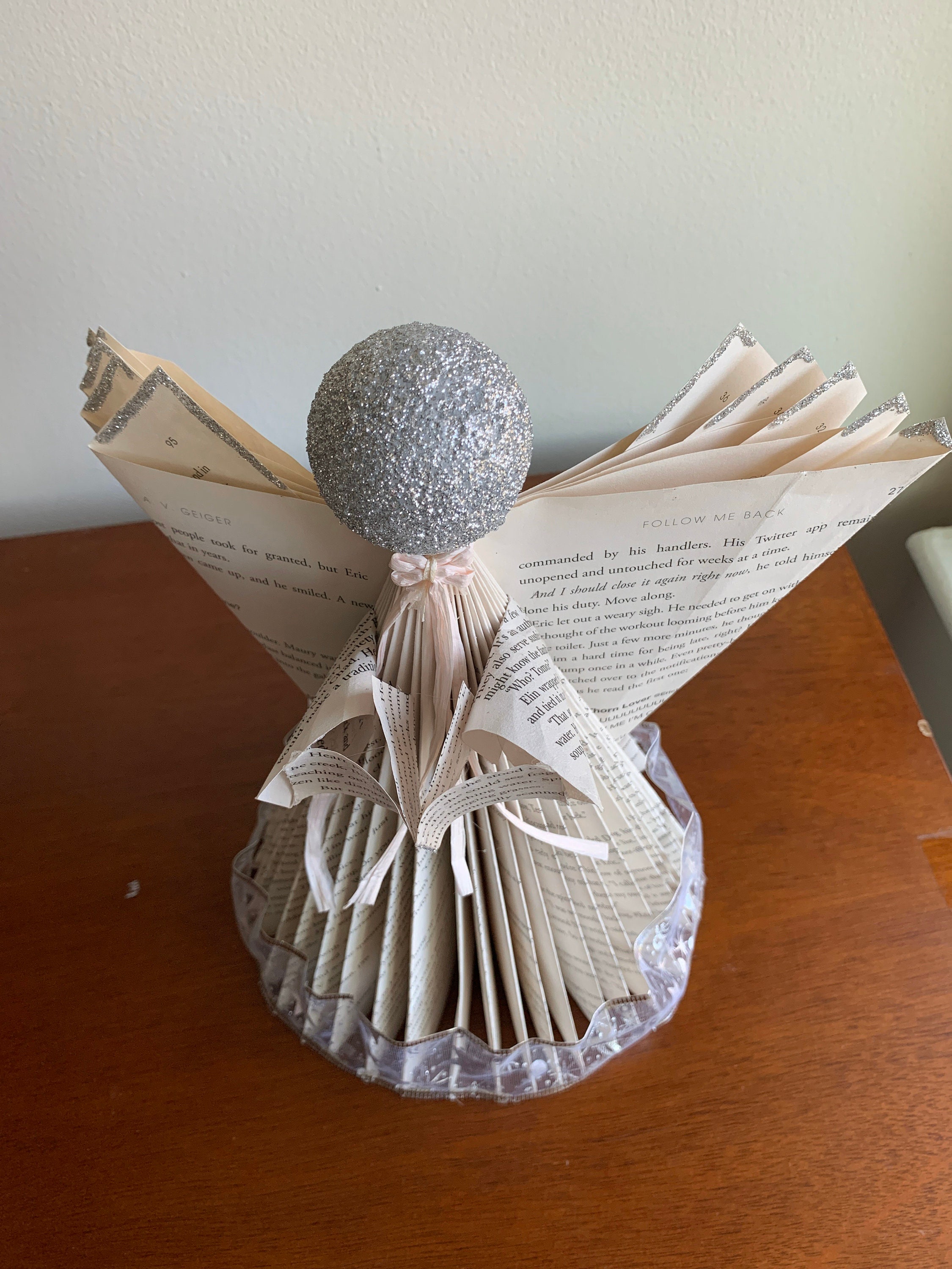 Angel Folded Book Art Sculpture large - Etsy