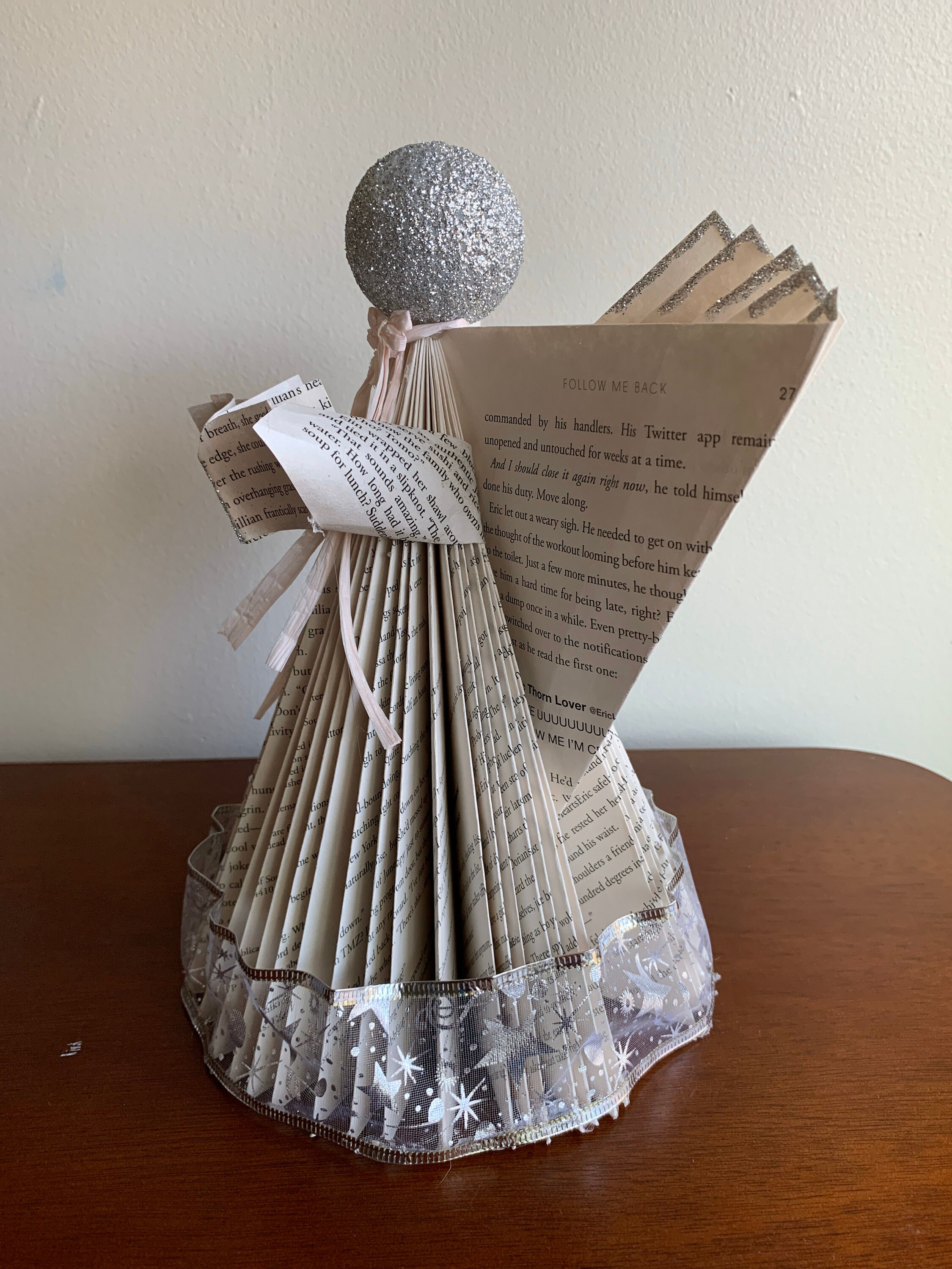 Angel Folded Book Art Sculpture large - Etsy