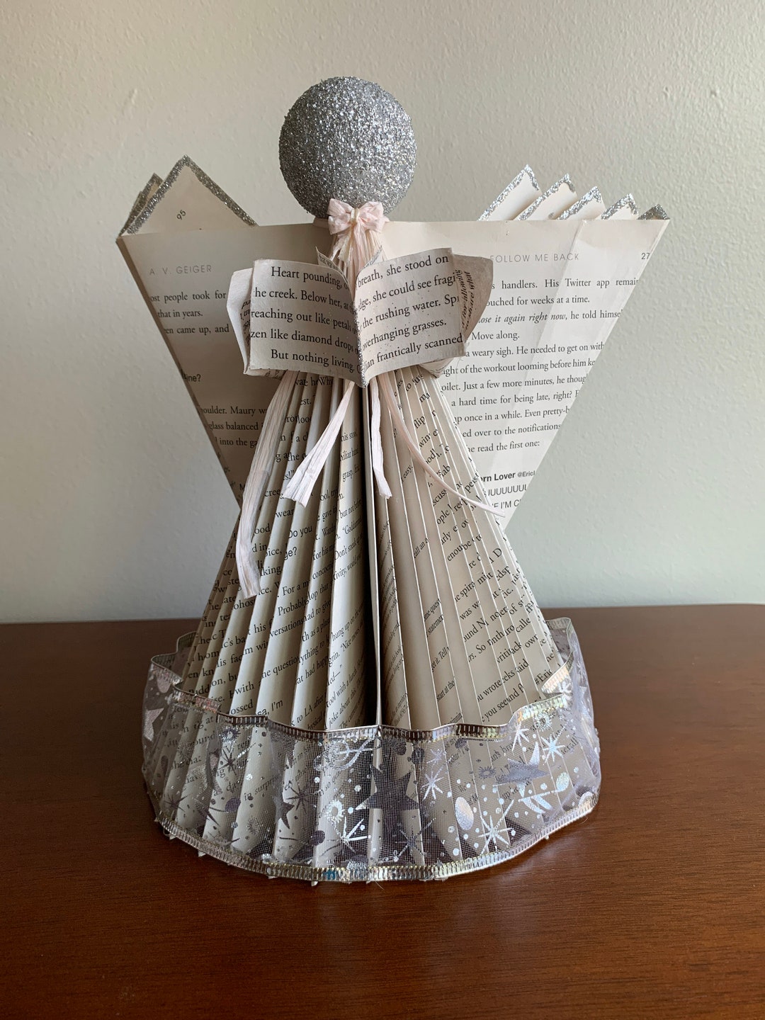 Angel Folded Book Art Sculpture large - Etsy