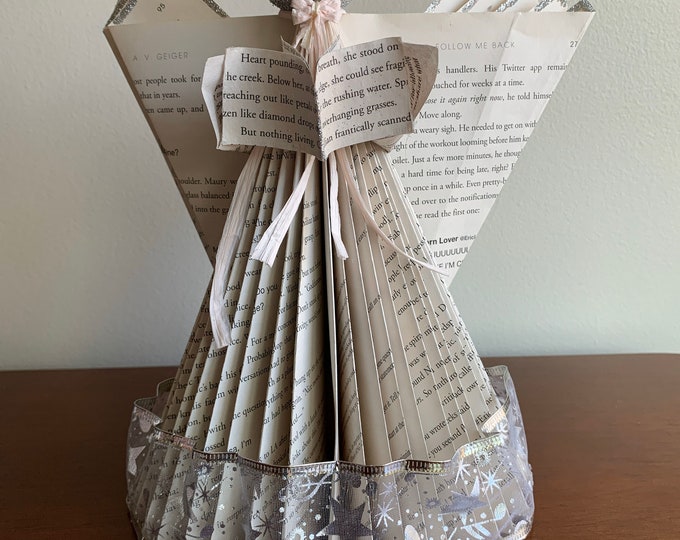 Angel- Folded Book Art Sculpture (large) - Etsy