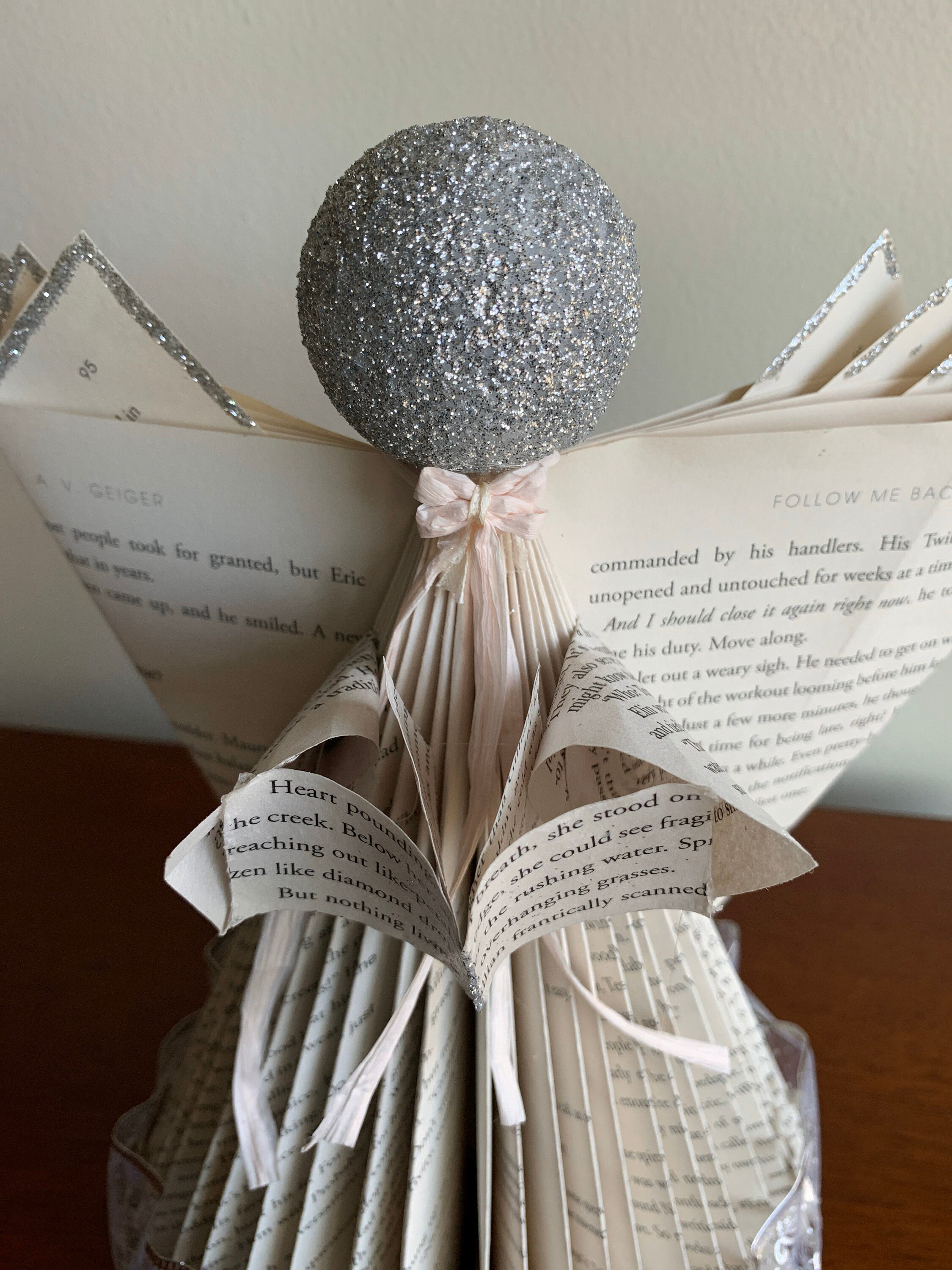 Angel Folded Book Art Sculpture large - Etsy