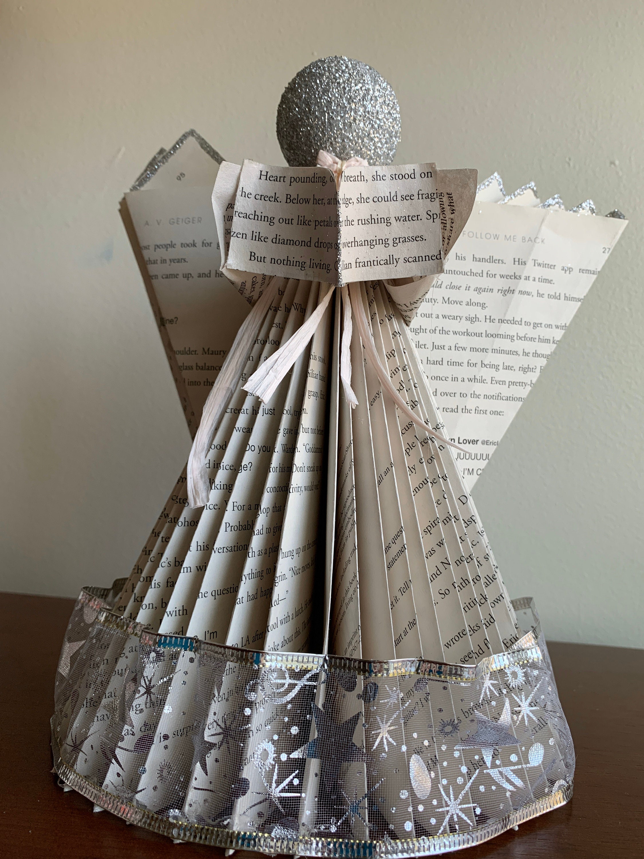 Angel Folded Book Art Sculpture large - Etsy