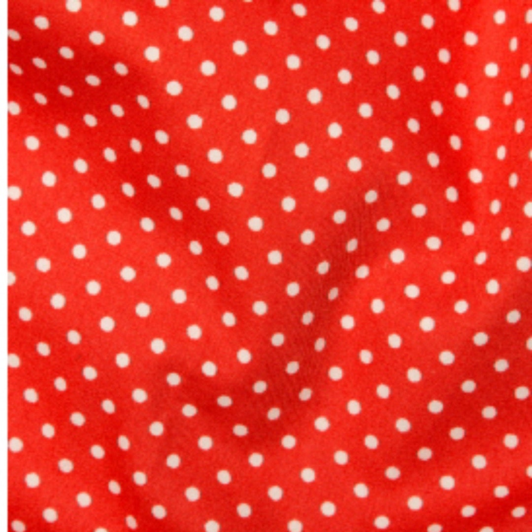 Sienna Red Spot/dot Cotton Poplin, Rose and Hubble Fabric, 3 Mm ...