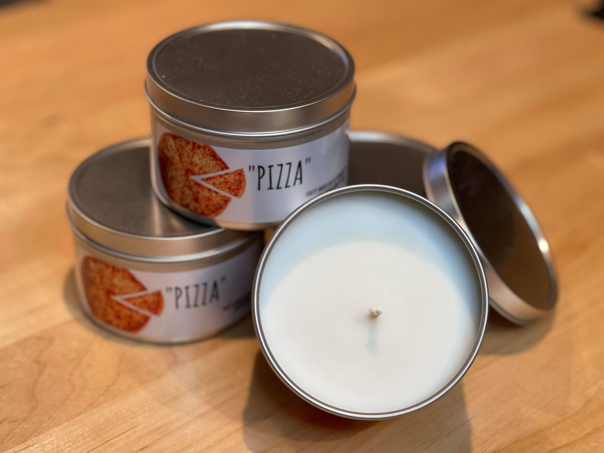 Pizza Scented Candle: Pizza Shirt, Pizza Board, Pizza Stone, Novelty ...