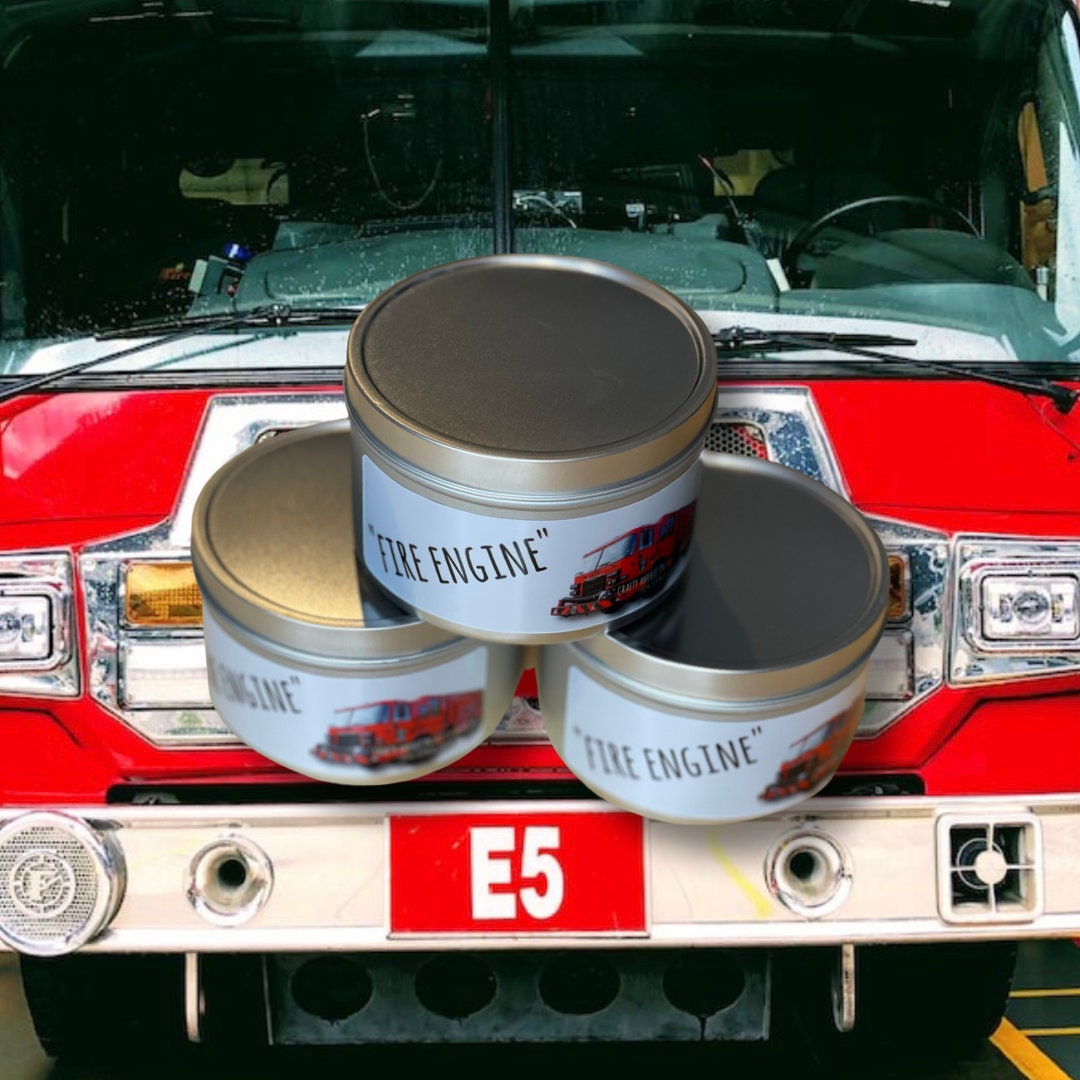 Fire Truck Scented Candle: Diesel Candle, Diesel, Firefighter, Thin Red ...