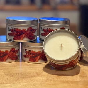 Bacon Scented Candle: Bacon, Bacon Candle, Bacon Gifts, Outdoor Gifts ...