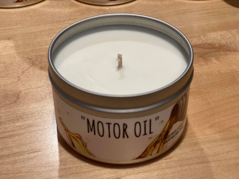 Motor Oil Scented Candle: Oil Can Gifts for Him Gifts for - Etsy