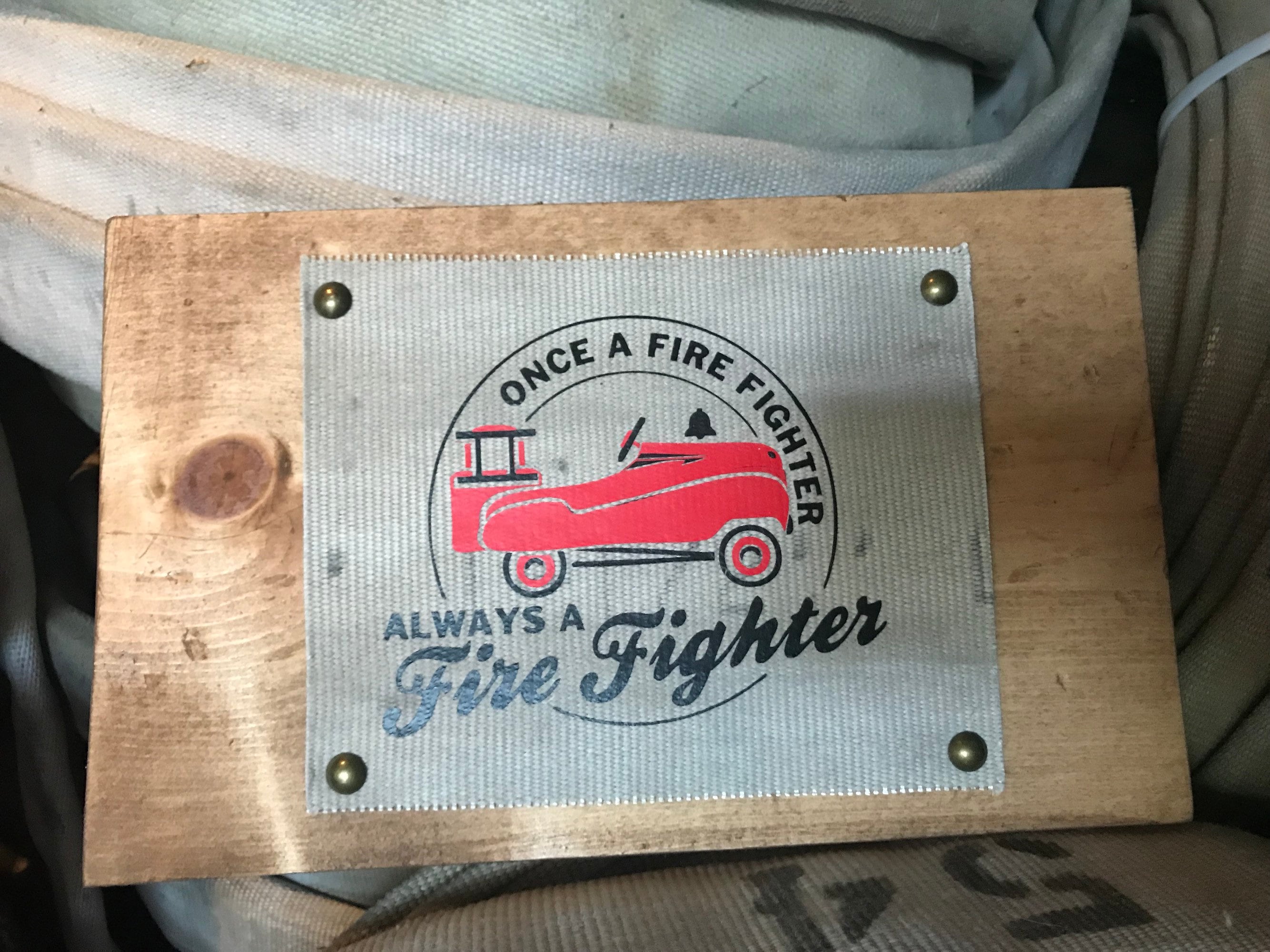 Fire Hose Sign/firefighter Sign for a Firefighter & Fireman. Great ...