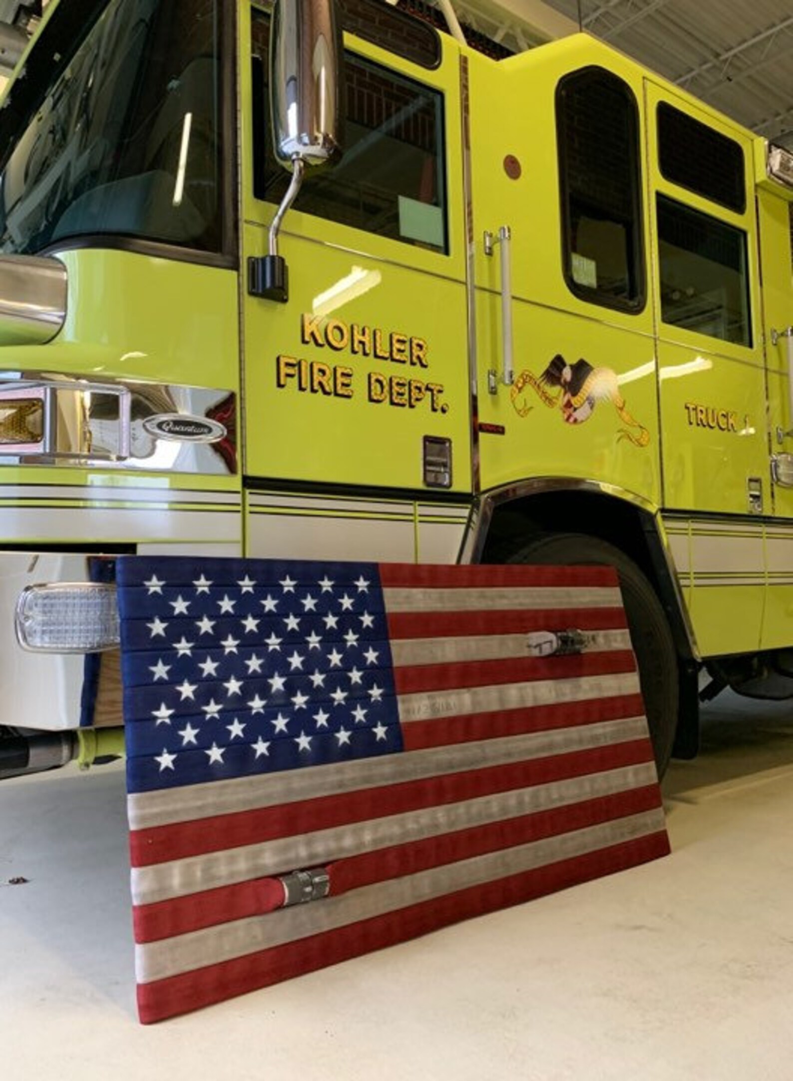 Fire Hose American Flag. Show Your Pride for America & the USA. Makes a ...