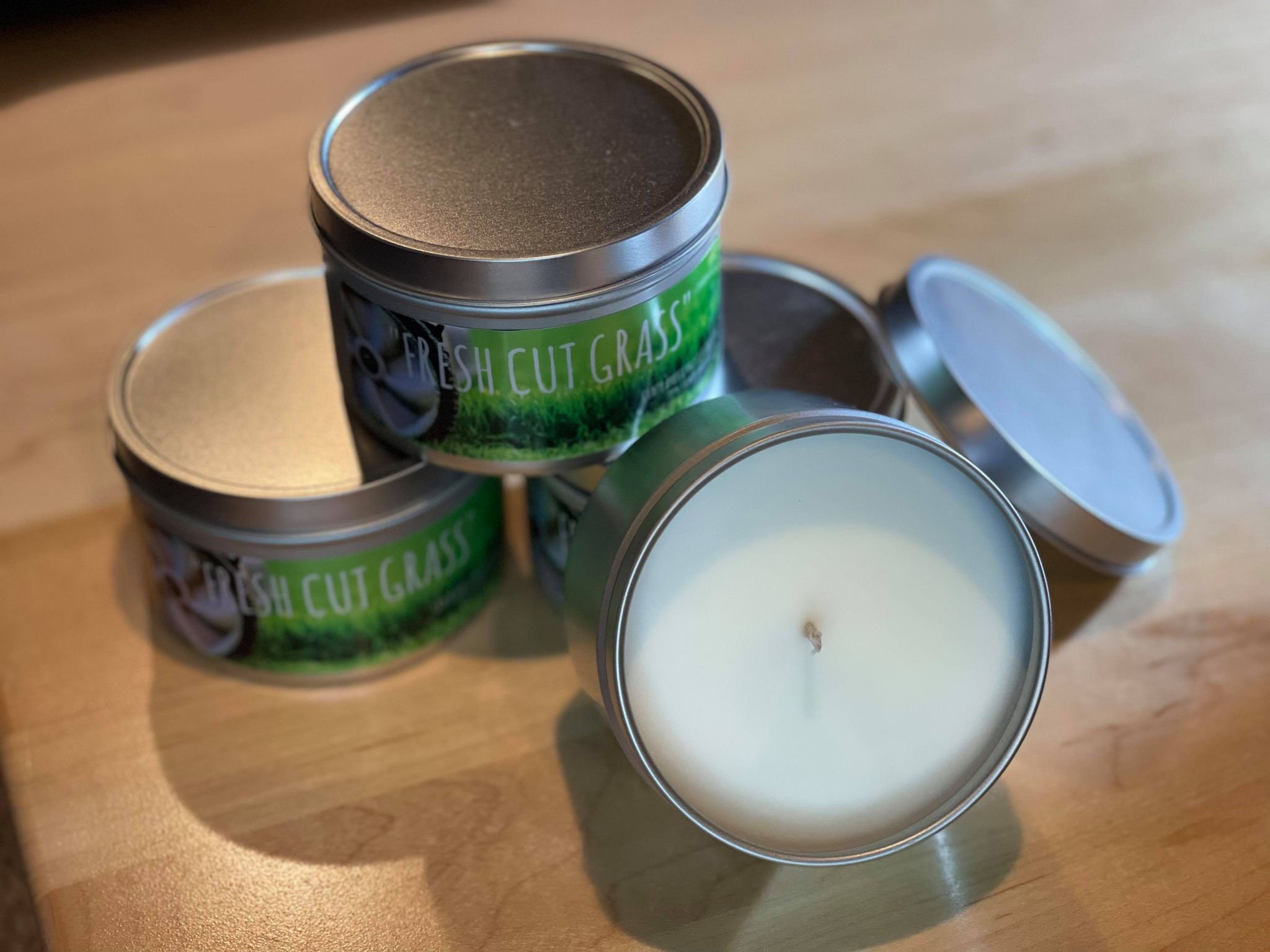 Fresh Cut Grass, Grass Candle, Mowing the Lawn, Man Candle, Mens Gift ...