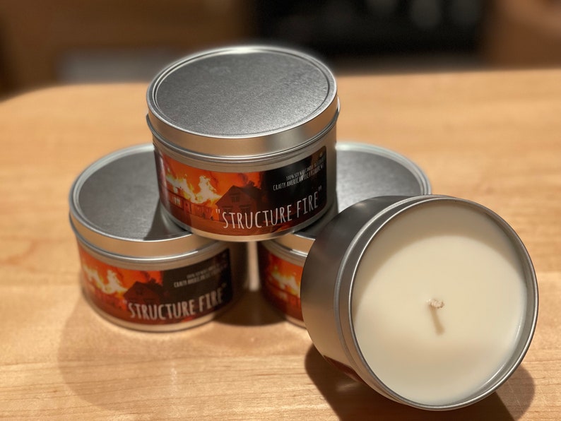 Structure Fire Scented Candle: Firefighter, Firefighter Gift ...