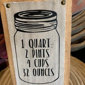 Fire Hose Sign With Quart Conversion Chart. Great Farm House Style ...
