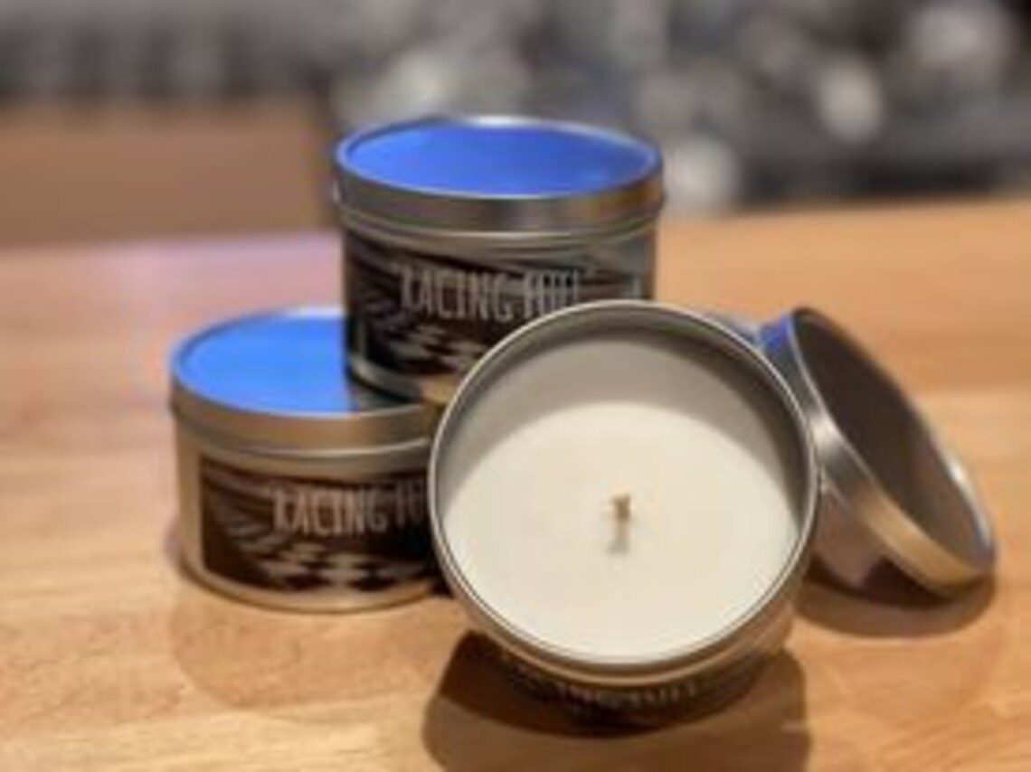 Race Fuel Scent Candle: Racing, Race Car, Racing Gifts, Checkered Flag ...