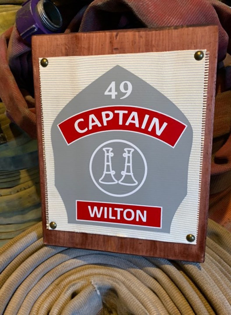 Fire Hose Sign Fully Custom. Great Firefighter Gift Gift for - Etsy