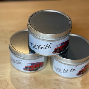 Fire Truck Scented Candle: Diesel Candle, Diesel, Firefighter, Thin Red ...