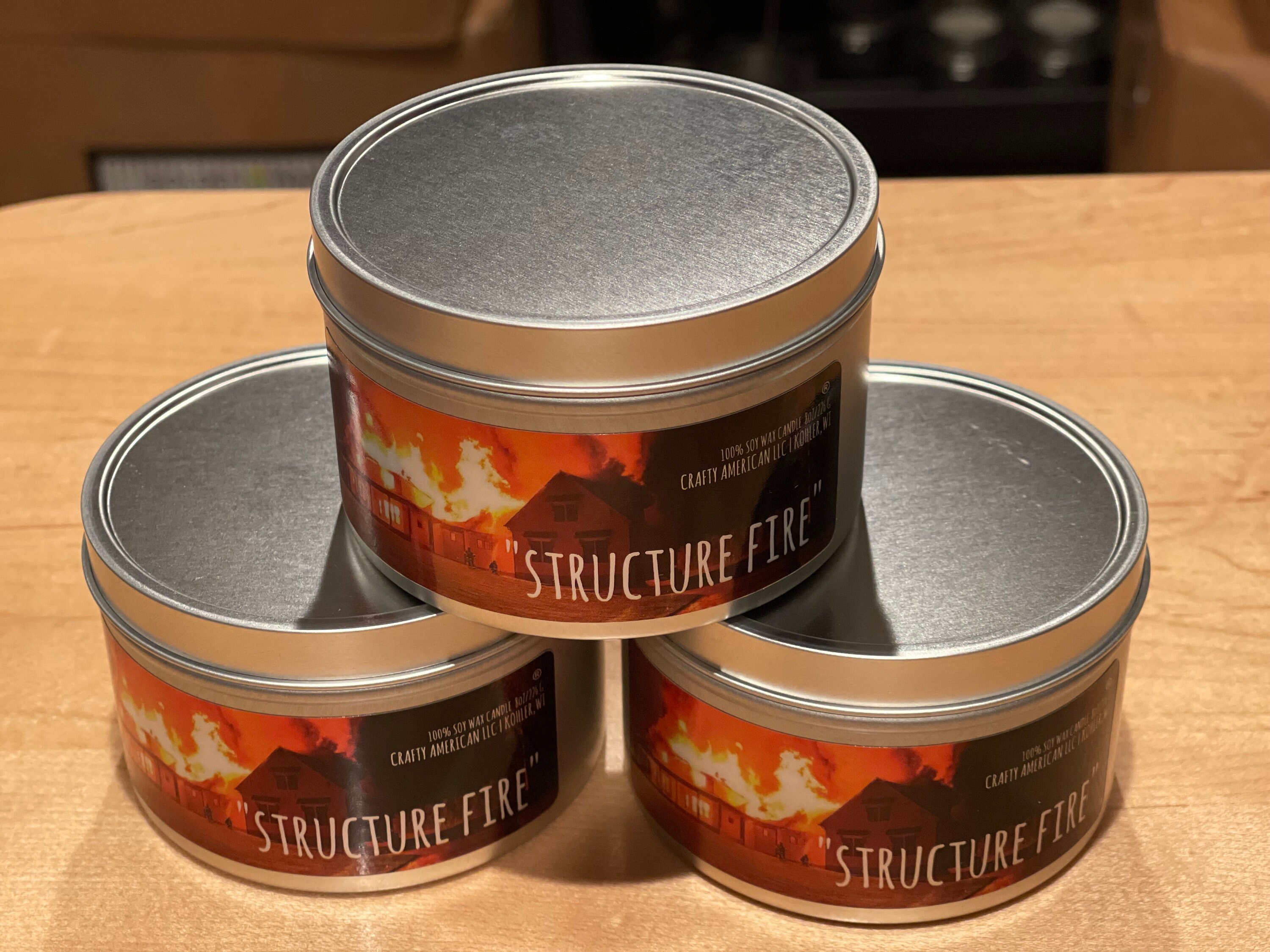 Structure Fire Scented Candle: Firefighter, Firefighter Gift ...