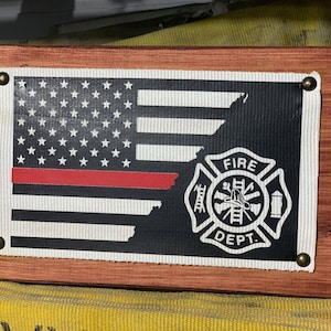 Thin Red Line, Thin Red Line Flag, Gift for Firefighter, Firefighter ...