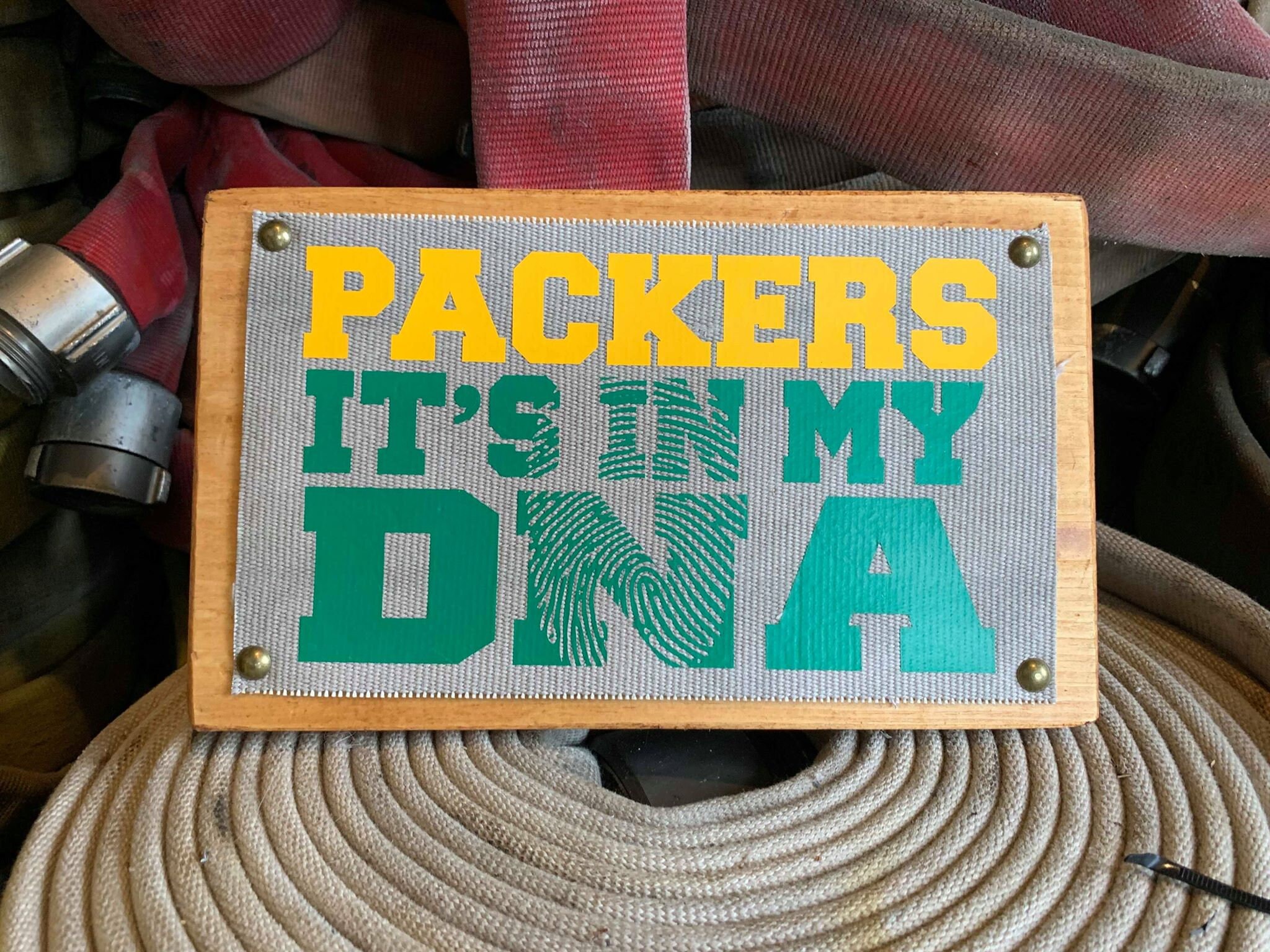 Fire Hose Sign for the Green Bay Packers Great Football Decor for ...