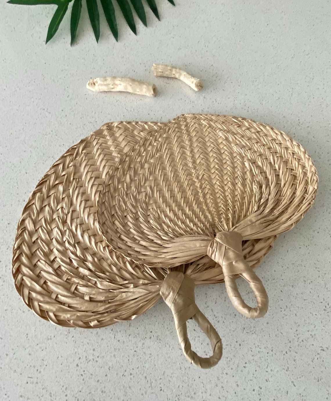 Large-medium-small Filipino Buri Palm Leaves Handwoven Fan,natural ...