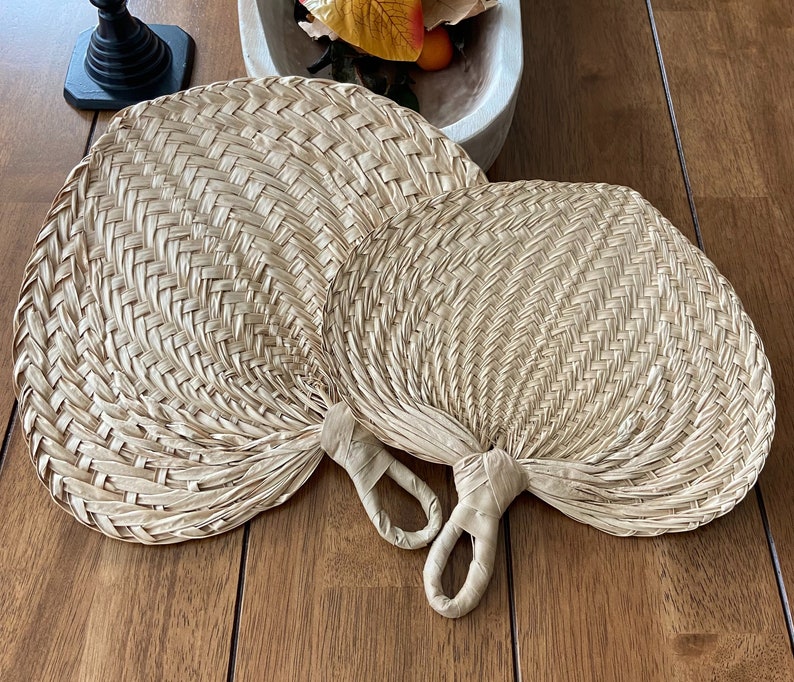 Large-medium-small Filipino Buri Palm Leaves Handwoven Fan,natural ...