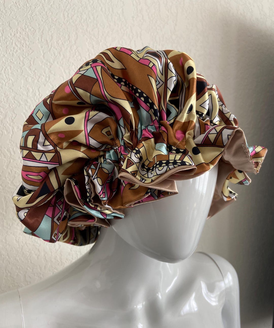 Silky Soft Reversible Satin Bonnet for Women,large Adult Satin Sleeping ...