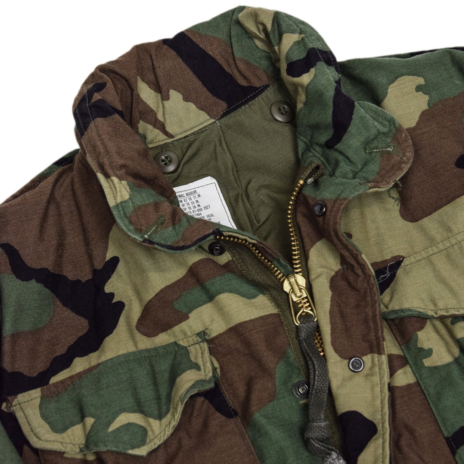 Vintage 80s US Army M-65 Woodland Camouflage Field Coat | Etsy