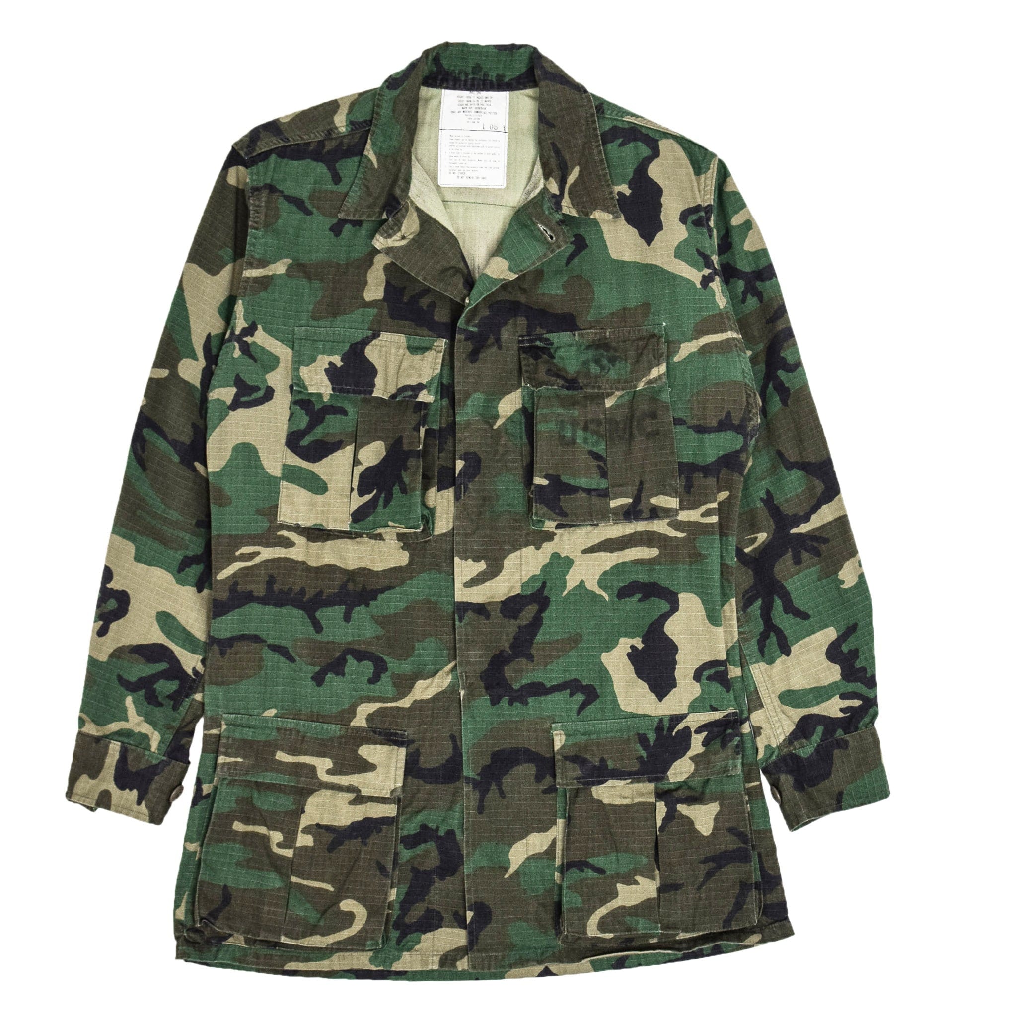 Vintage 80s USMC ERDL 2nd Generation Camo Hot Weather Combat Coat S ...
