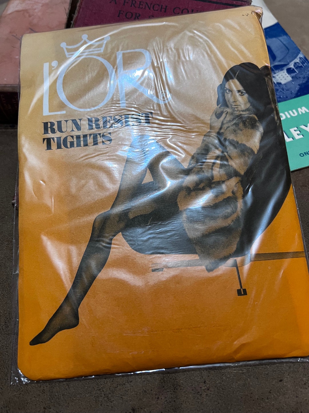 Vintage Tights Womens Light Tan Tights Deadstock Tights Brown Retro 60s ...