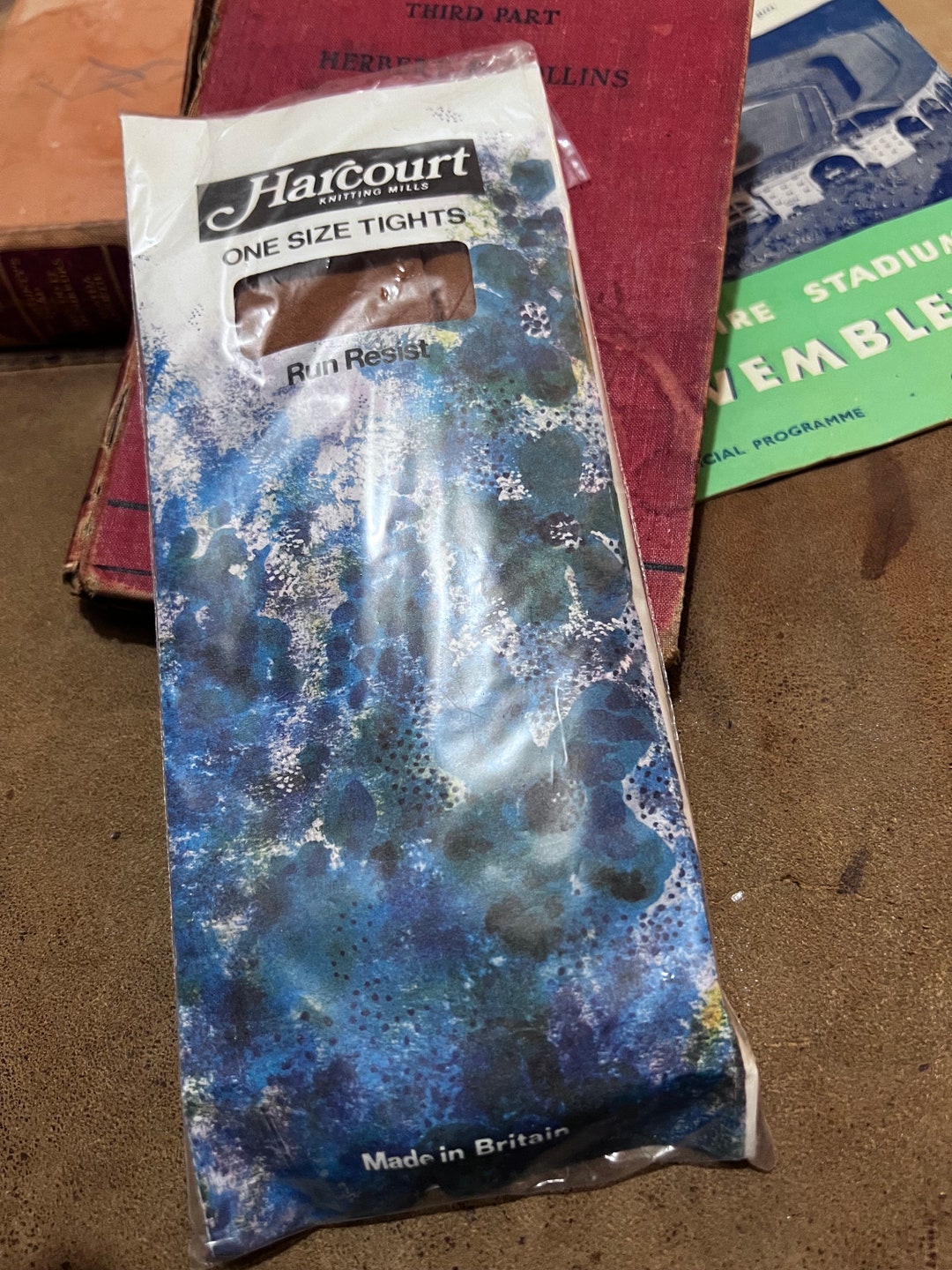 Vintage Tights Womens Dark Tan Tights Deadstock Tights Brown Retro 60s ...