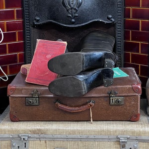 Vintage Boots, Grey Leather Walter Steiger Ladies Boots UK7, Knee High ...