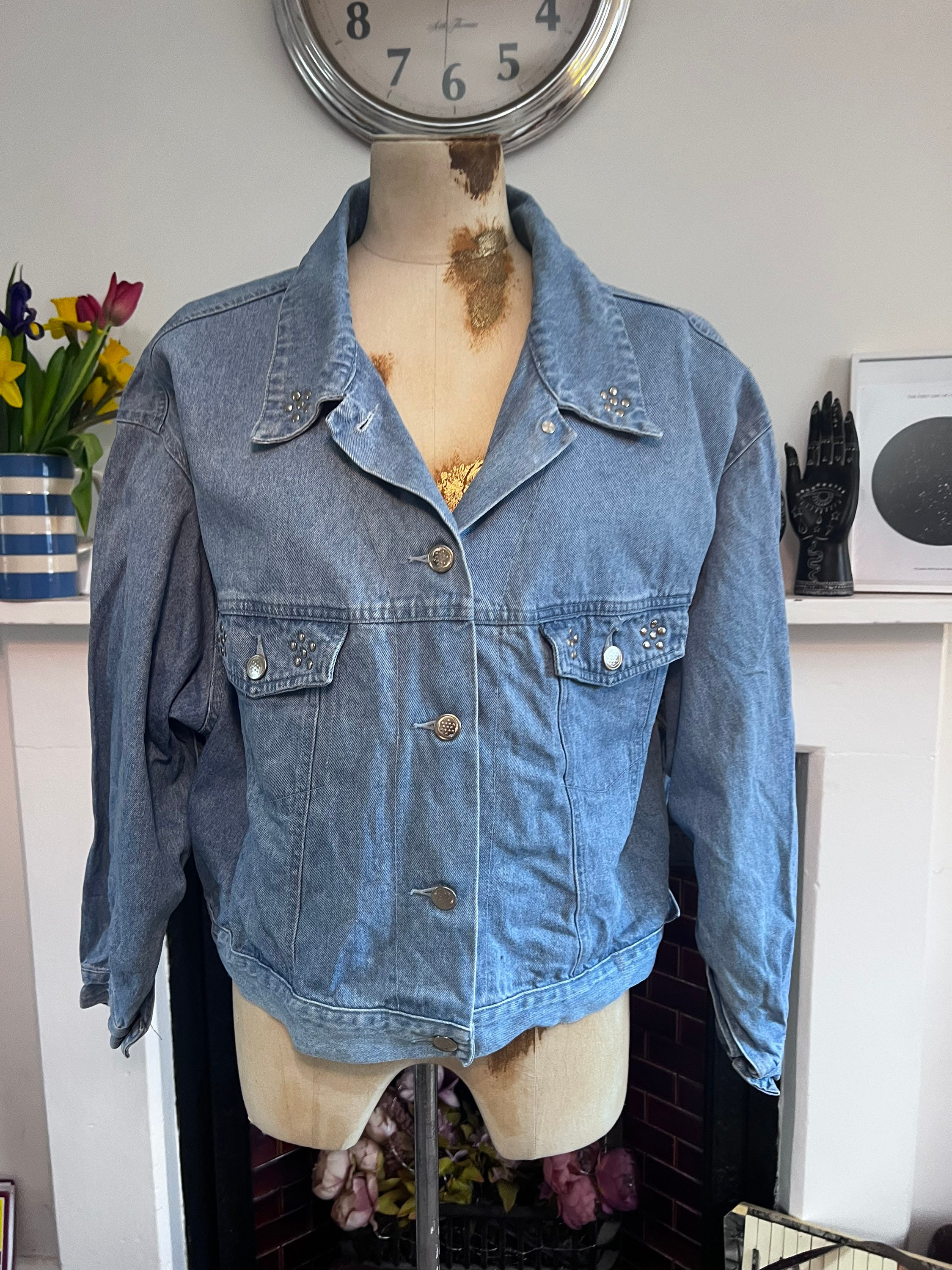 Vintage Blue Denim Jacket 80s Denim Jacket Vintage Denim Jacket Blue ...