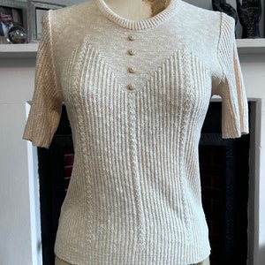 Vintage Peach Jumper Courtelle Acrylic Jumper Peach Jumper, Peach ...