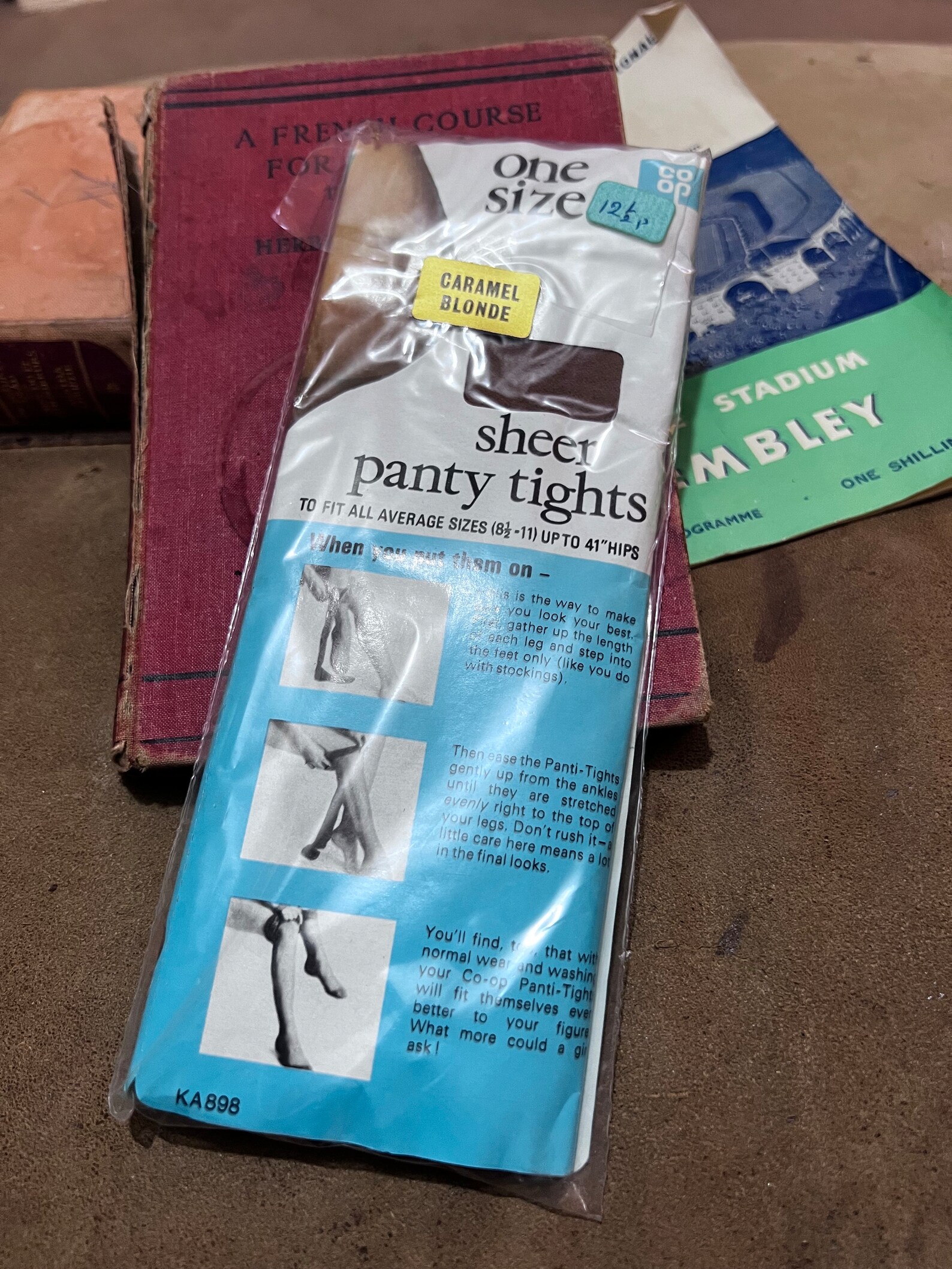 Vintage Tights Womens Dark Tan Tights Deadstock Tights Brown Retro 60s ...