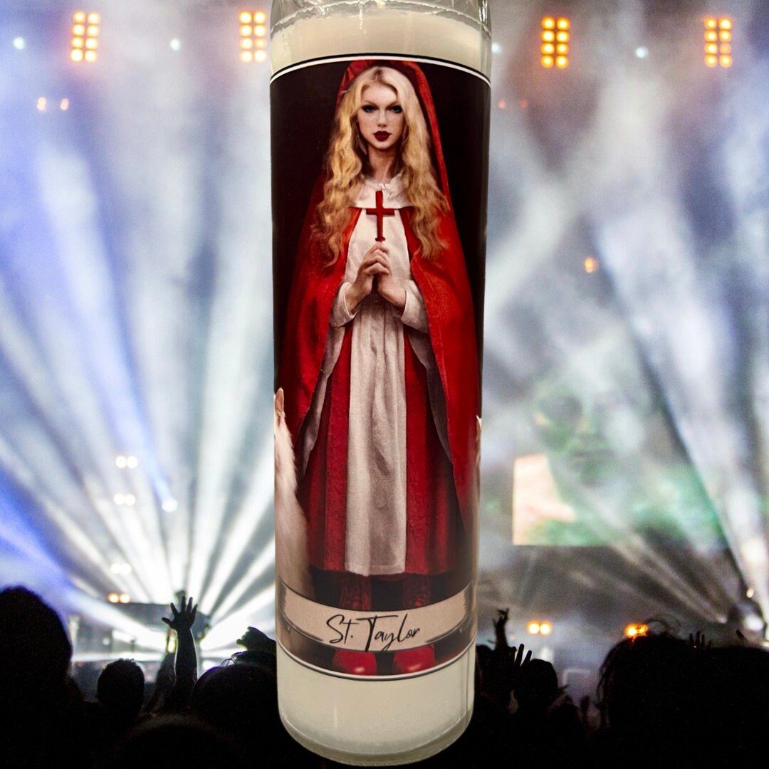 St. Taylor Swift Prayer Candle 8-inch Swifties Pop Culture Decor L ...