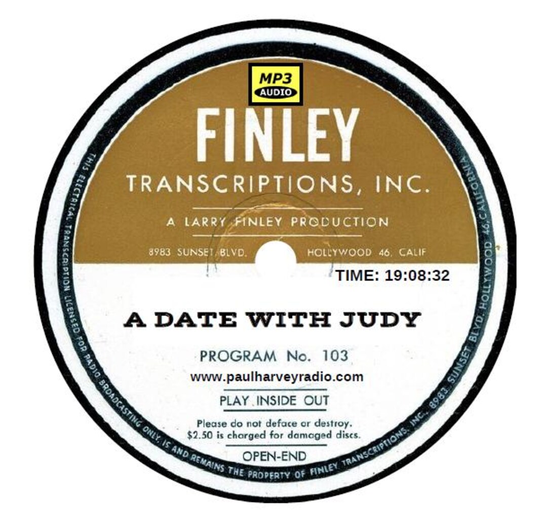 A Date With Judy (40 Shows) Old Time Radio MP3 CD - Etsy